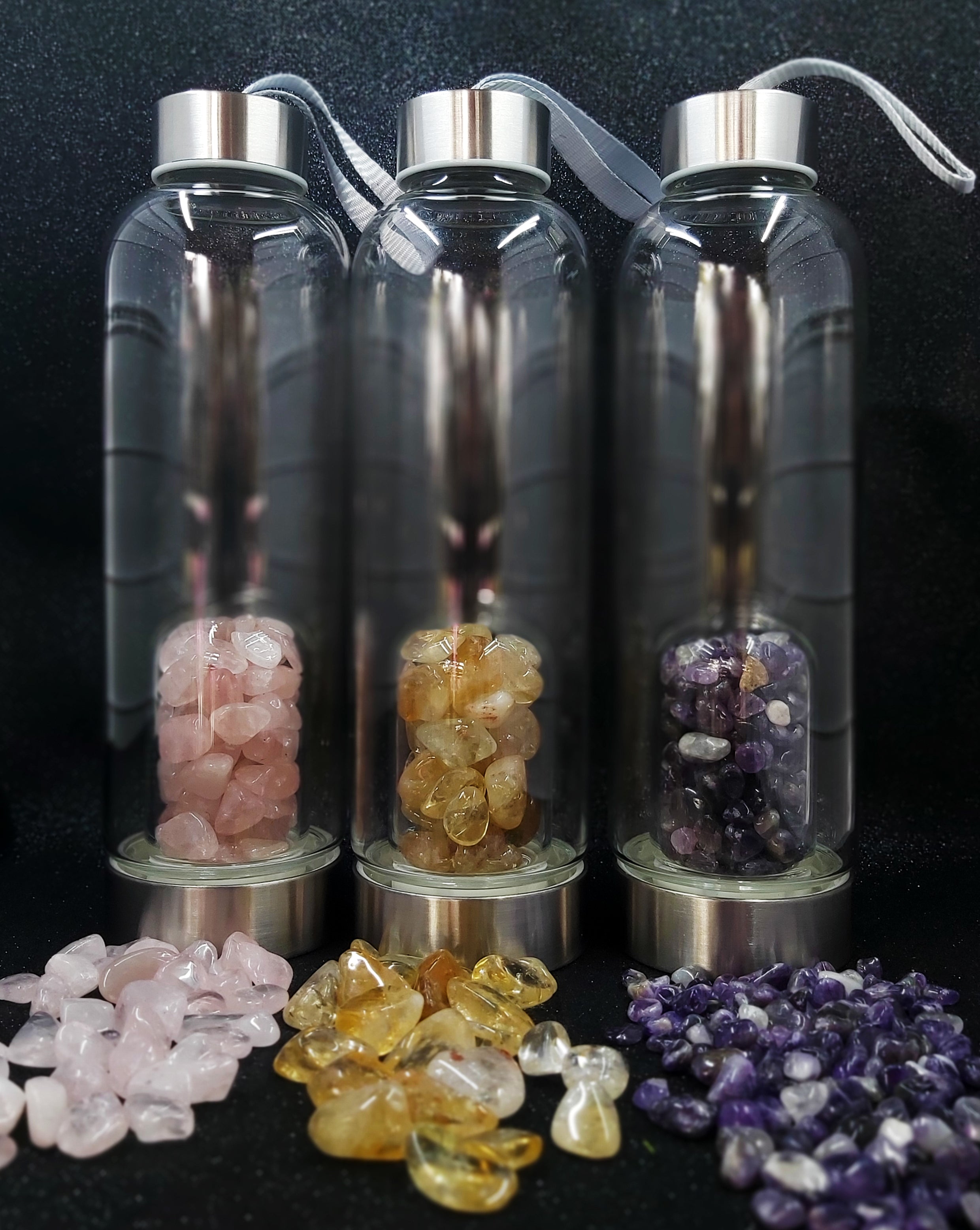 Crystal Infusion Intention Water Bottles Crystal Infused Spiritual ...